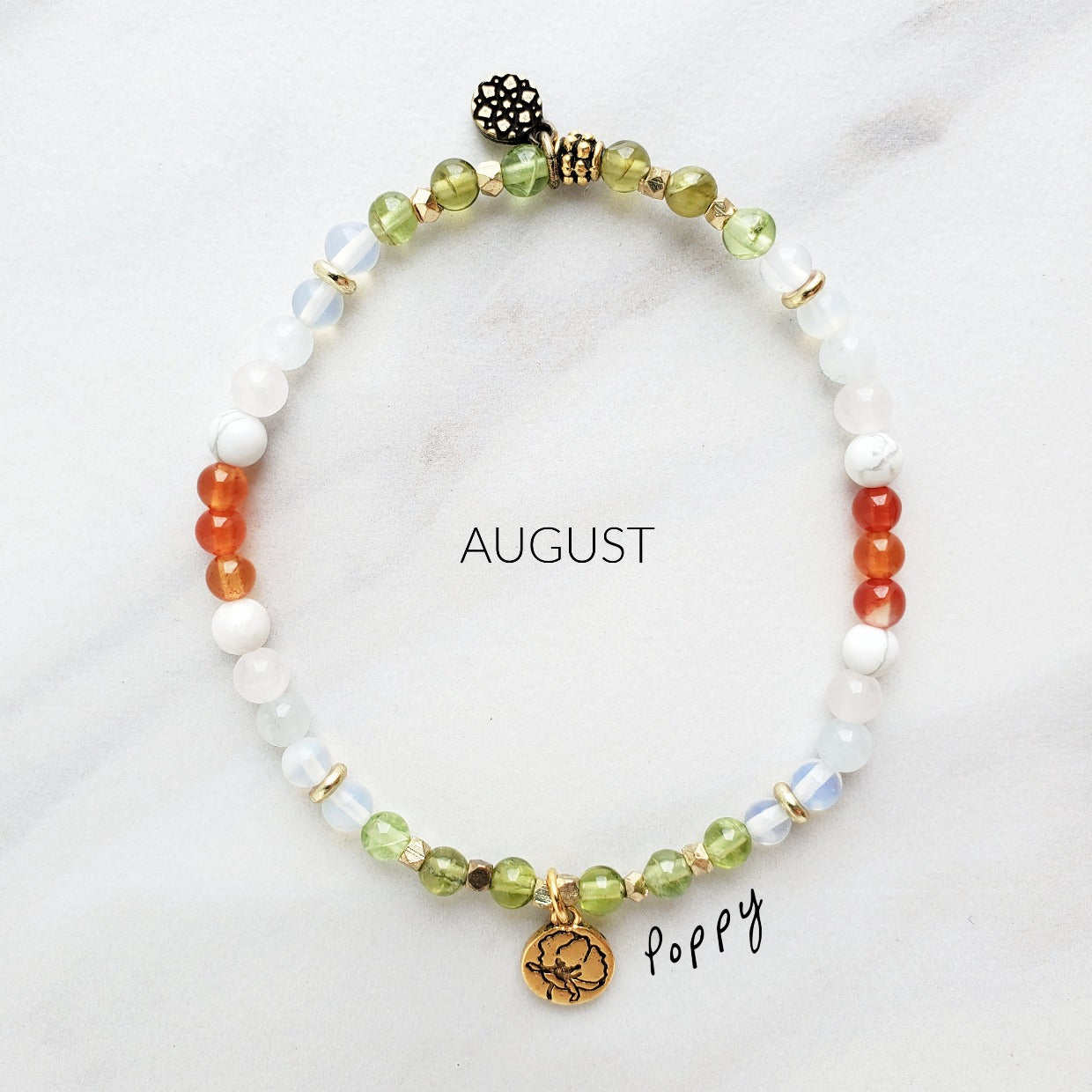 August - Poppy | Bracelet – Moxie Malas